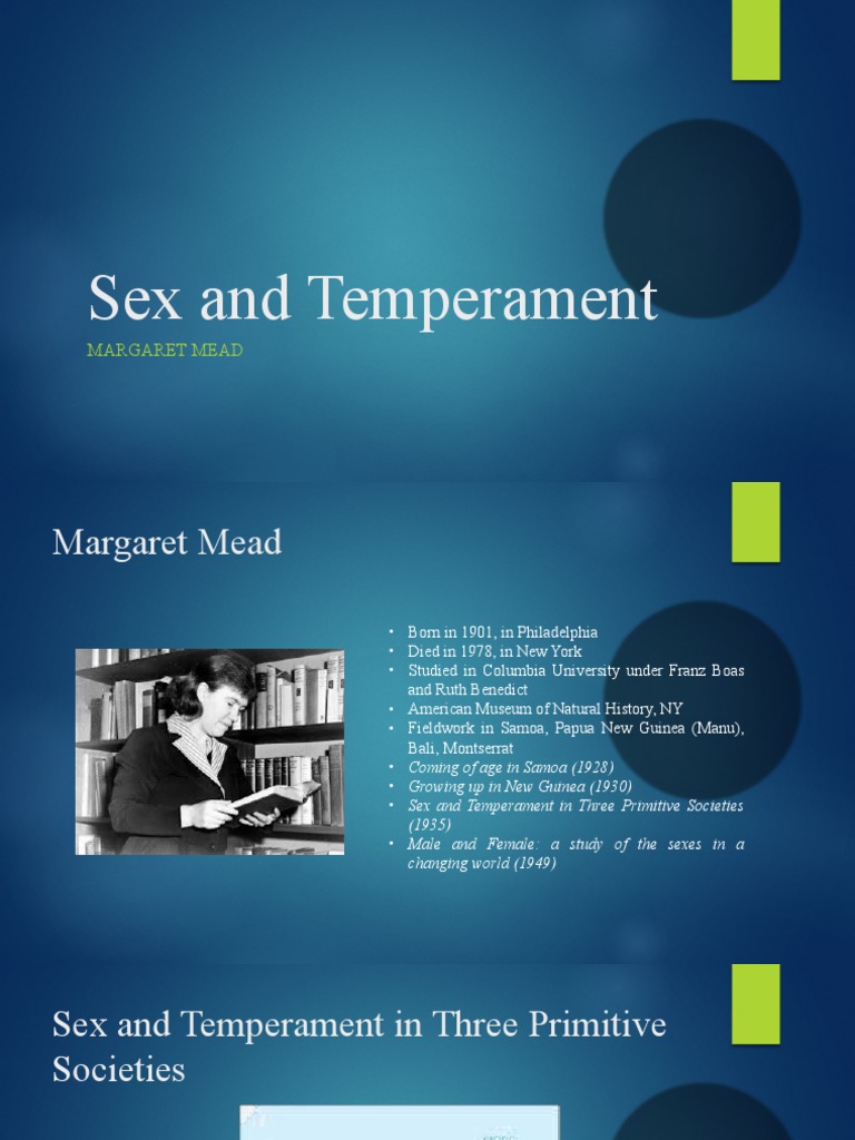 Sex and Temperament in Three Primitive Societies | PDF