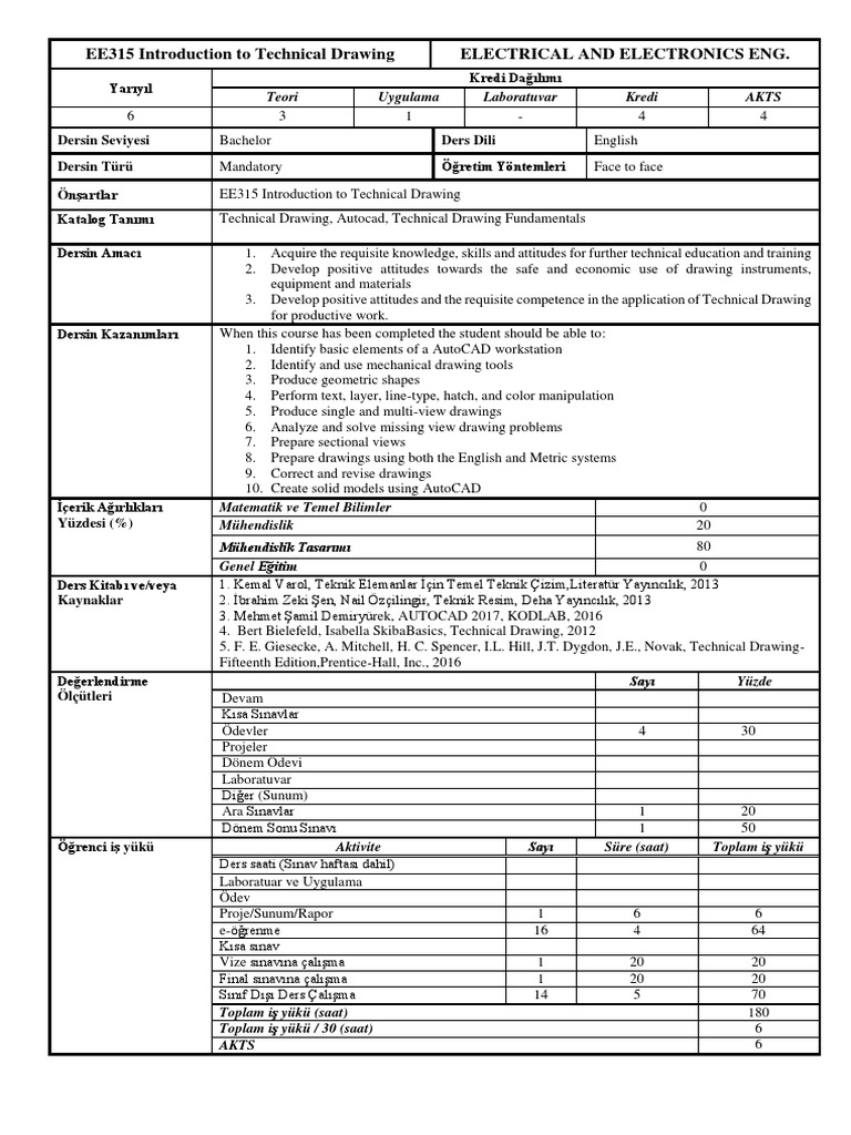 TechnicalDrawing_Syllabus | PDF