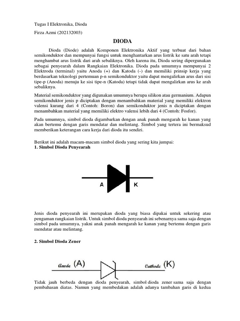Simbol Dioda Penyearah | PDF