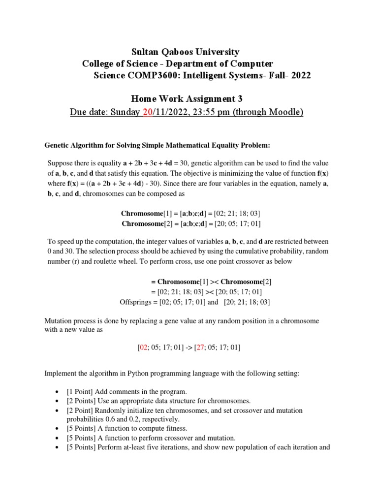 COMP3600 Intelligent Systems HW3 | PDF | Computers | Technology ...