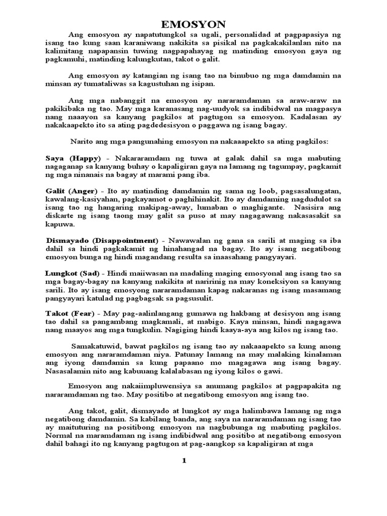 Emosyon Pdf