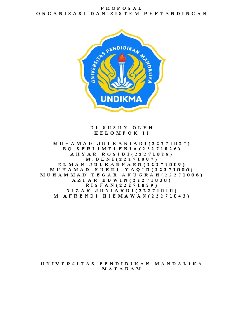 KEJUARAAN PENCAK SILAT UNDIKMA FIGHTING OPEN 2022 | PDF