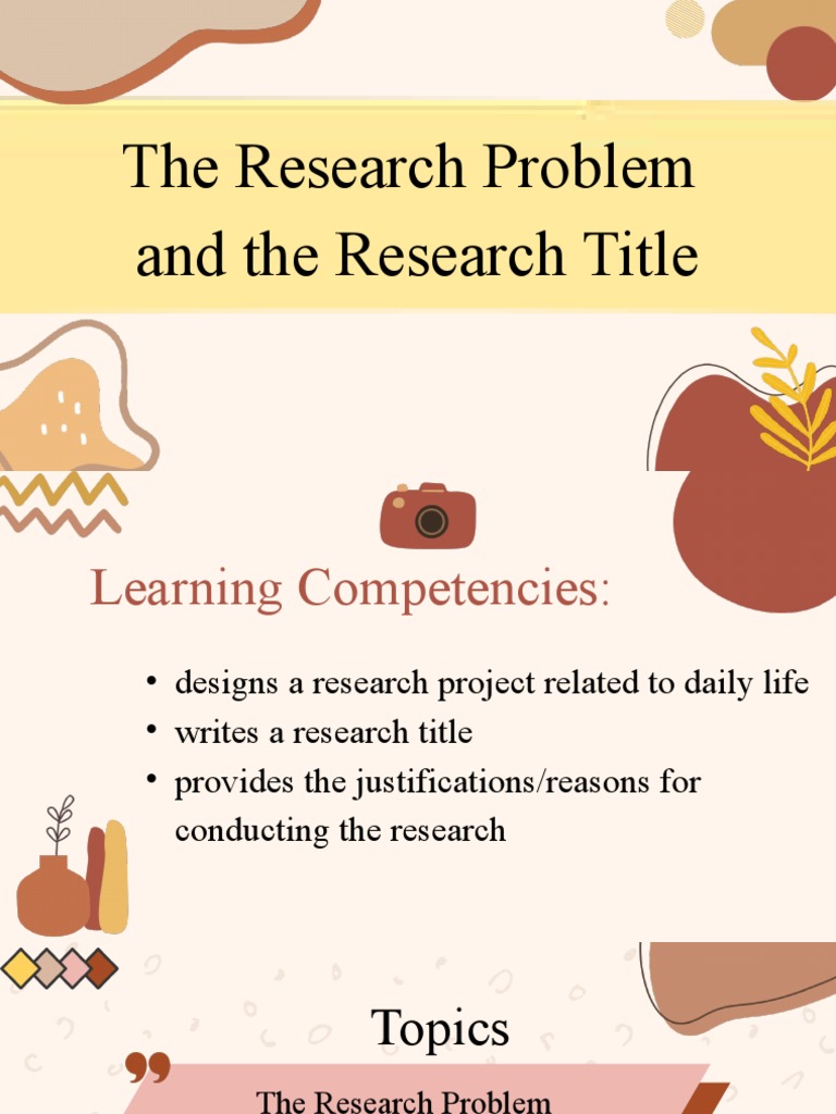 The Research Problem and The Research Title | PDF | Experience | Theory