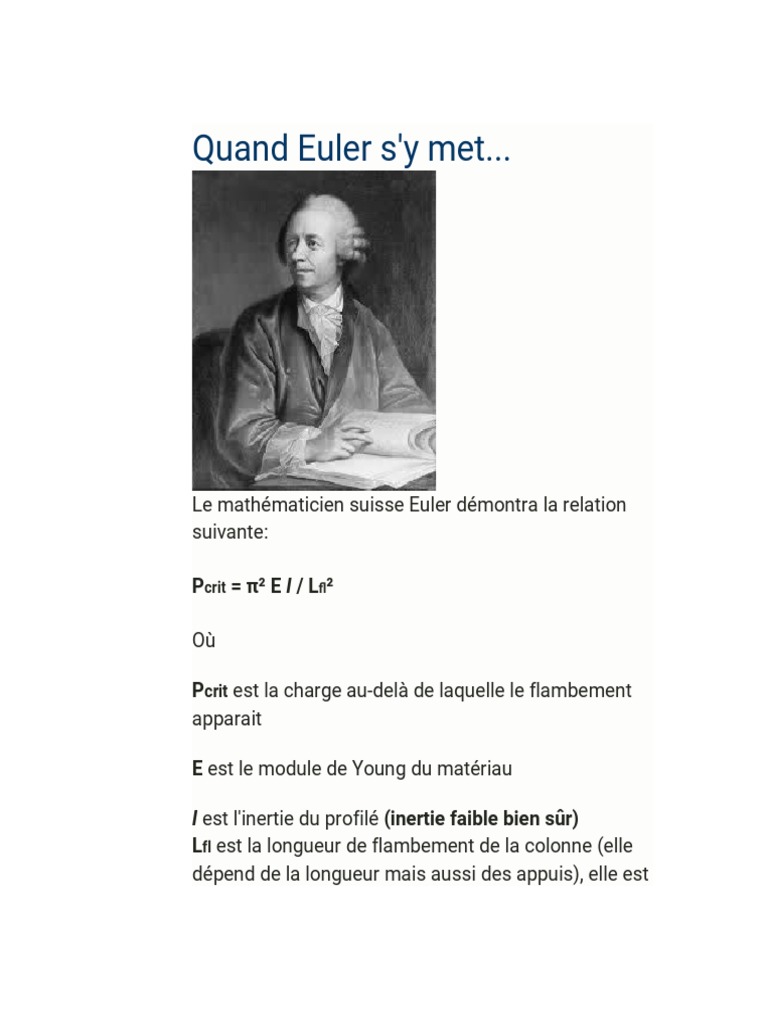 Flambement | PDF | Flambage | Béton armé