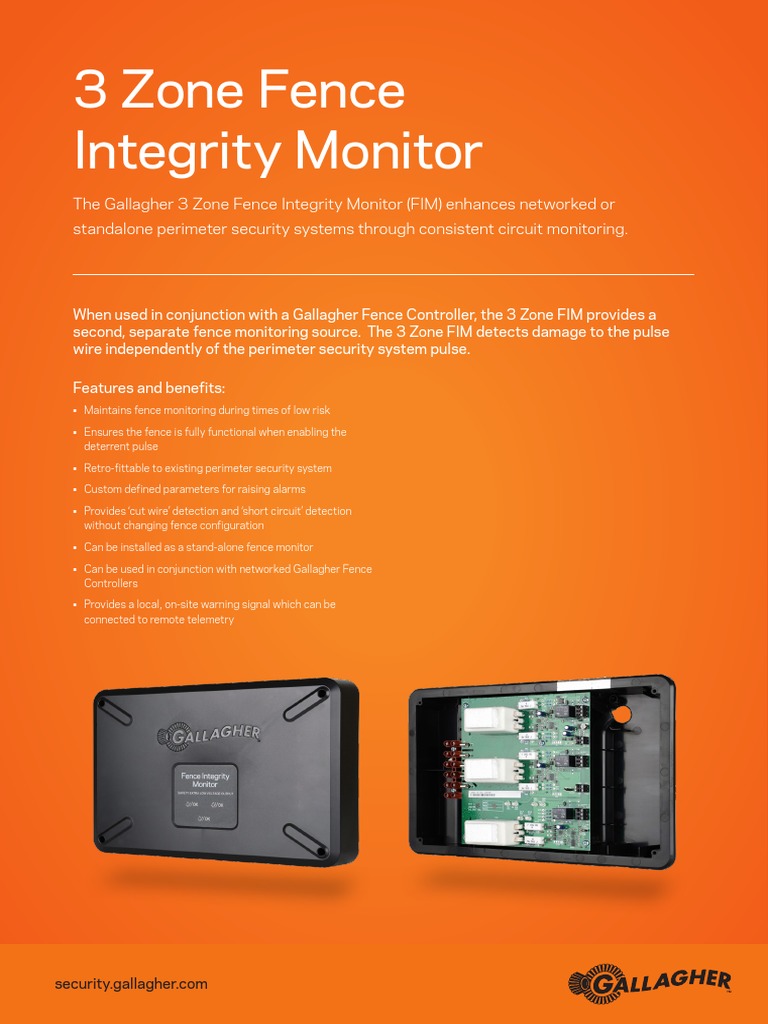 3 Zone Fence Integrity Monitor | PDF | Security Alarm | Manufactured Goods