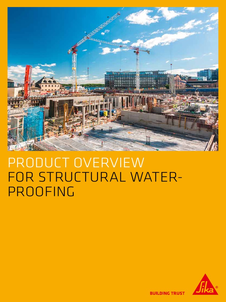Sika & Tricosal Waterstops | PDF | Pipe (Fluid Conveyance) | Concrete