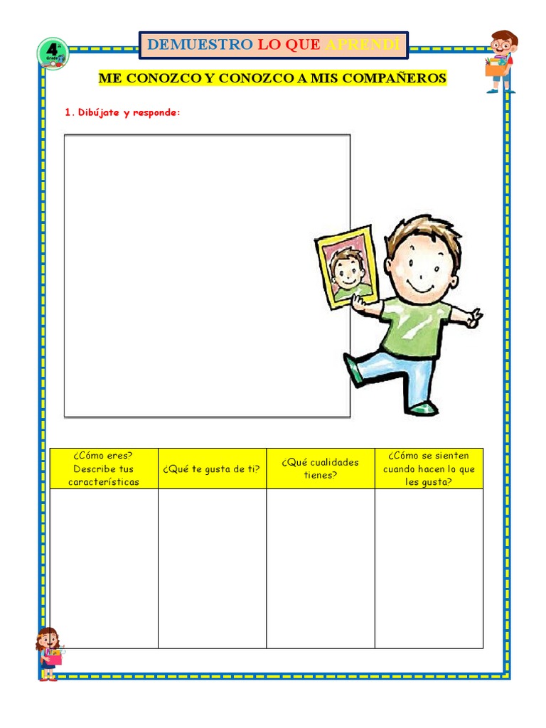 Conoce a tus compañeros y a ti mismo | PDF