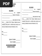 Self Declaration of Minority Community by Students | PDF