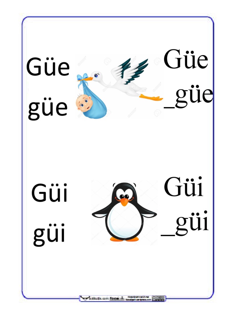 güe, güi_para abecedario | PDF