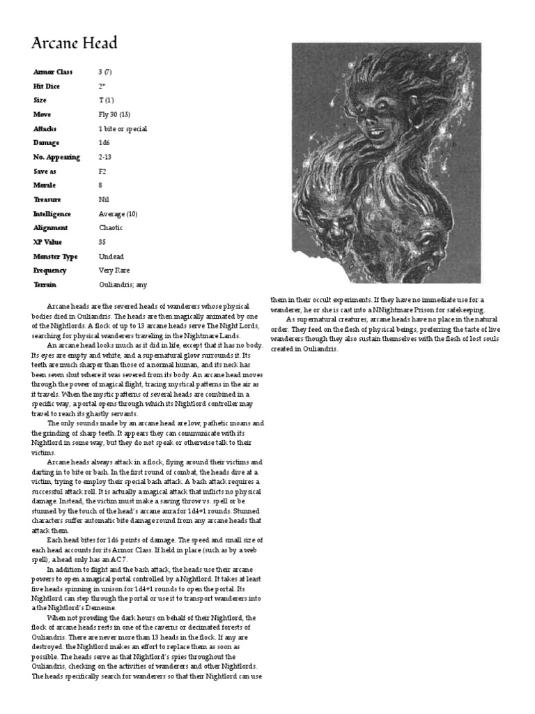 Arcane Head | PDF