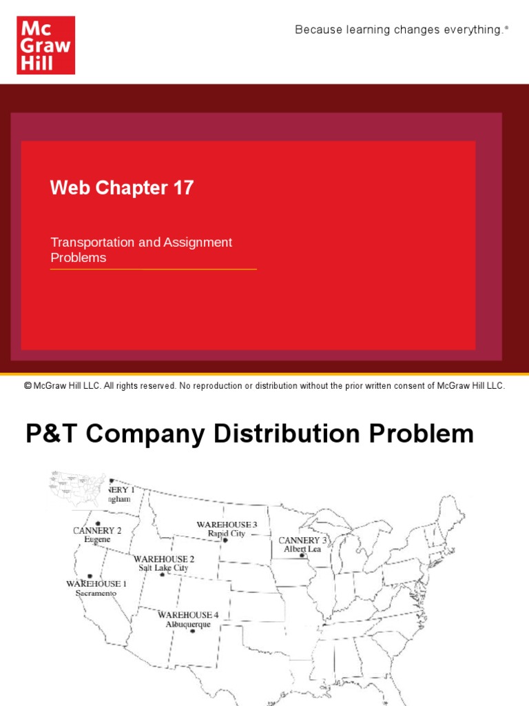 Web Chapter 17: Transportation and Assignment Problems | PDF | Oil ...