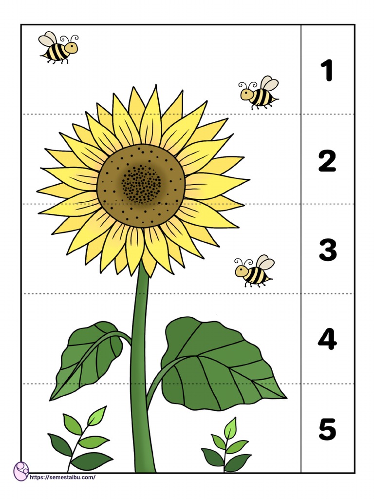 Puzzle Bunga Matahari | PDF