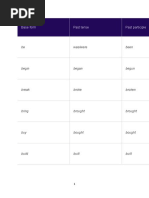 1000 English Verbs Forms With v1, V2, V3, V4, V5 | PDF | Verb | English ...