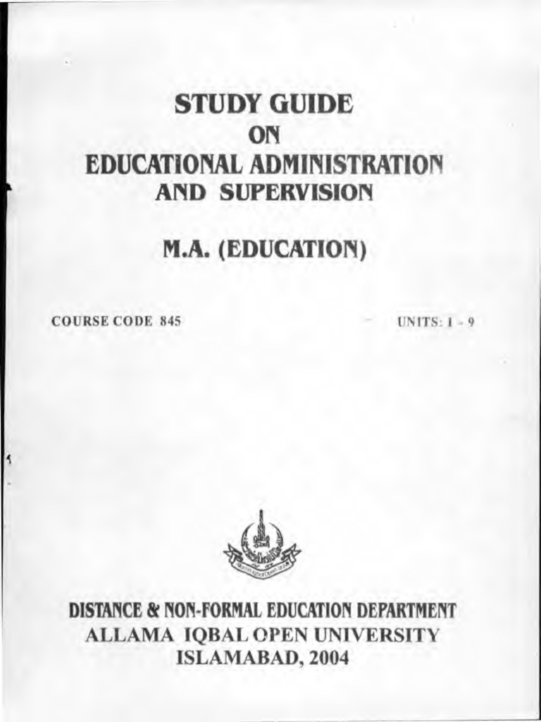 Book On Educational Administration Supervision | PDF