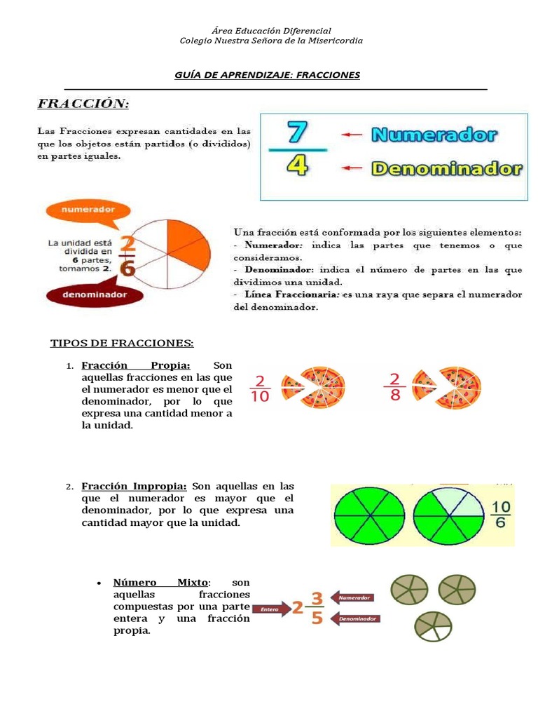 Guia Fracción Impropia | PDF