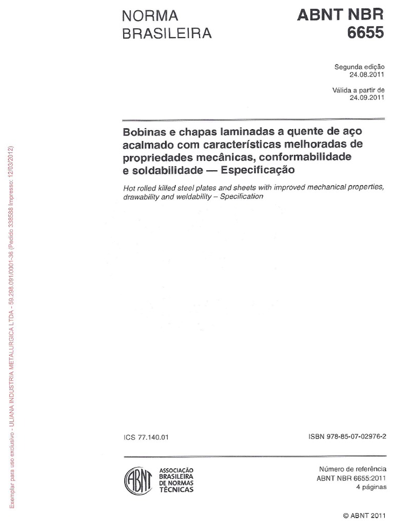 NBR 6655 | PDF