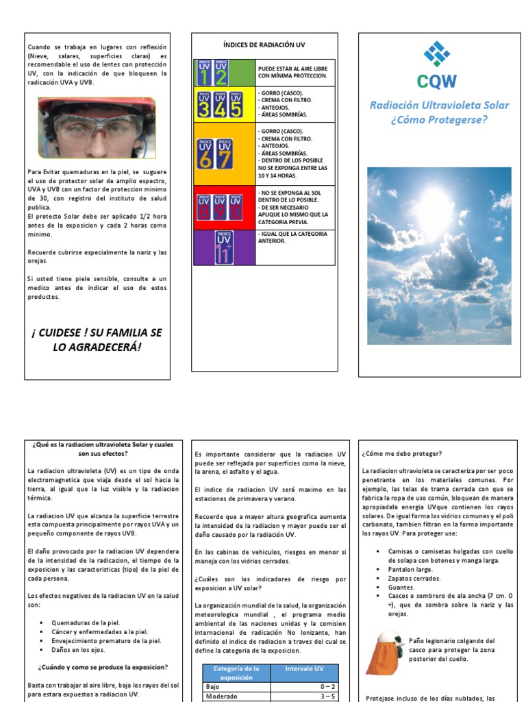 Triptio Radiacion UV | PDF | Ultravioleta | Espectro electromagnético
