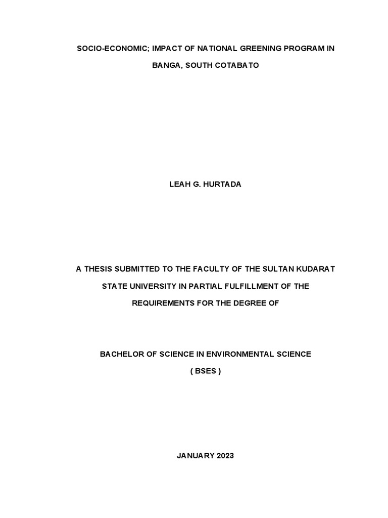 Leah Thesis-Outline | PDF | Survey Methodology | Statistics