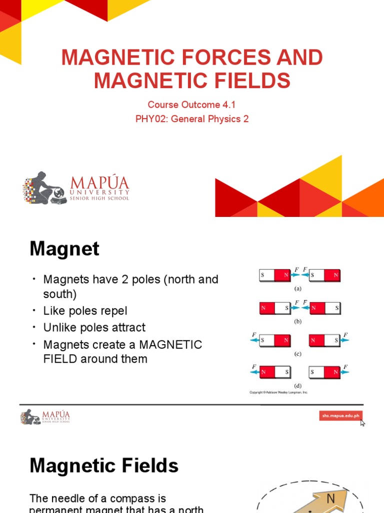 Phy02 - Co4.1 - Magnetic Forces and Magnetic Fields | PDF | Magnetic Field | Force