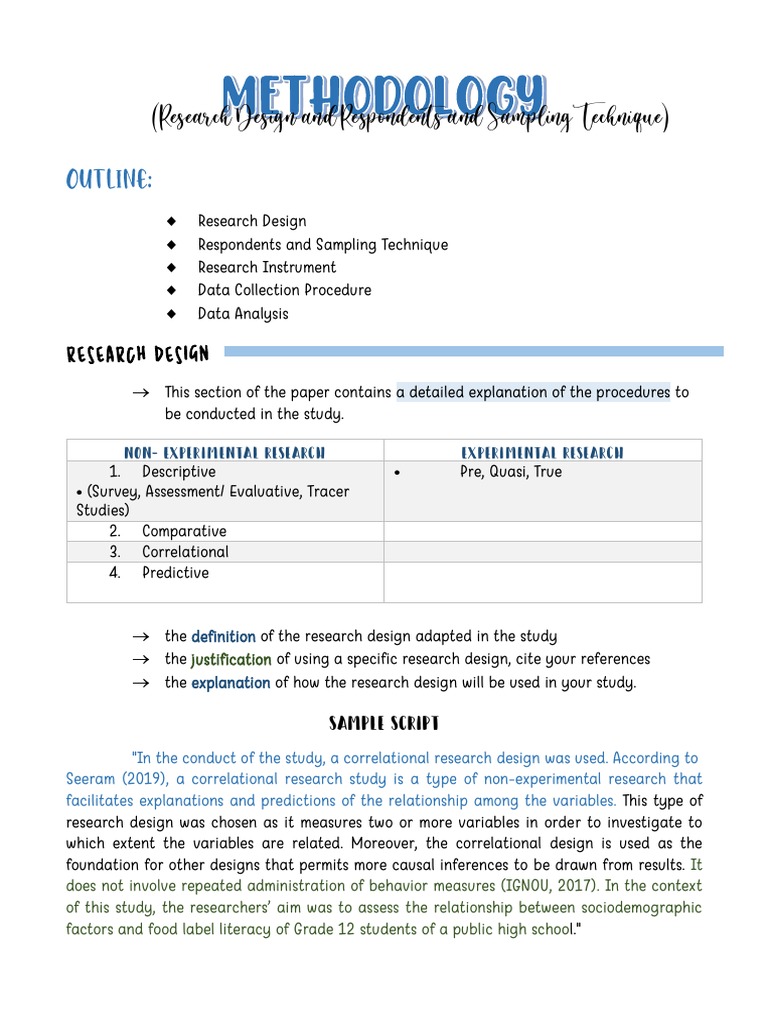 METHODOLOGY PR2 All | PDF | Statistics | Sampling (Statistics)