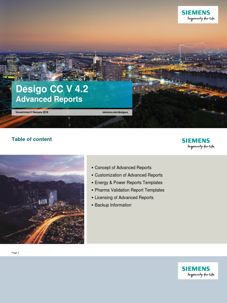 Teleteknik Kontrol Ve Guc Sistemleri DesigoCC Reporting | PDF | Server (Computing) | Computing