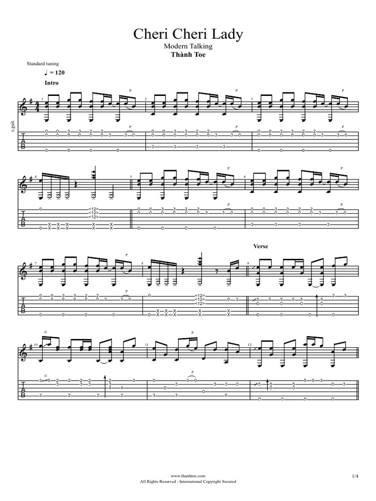 Cheri Cheri Lady | PDF