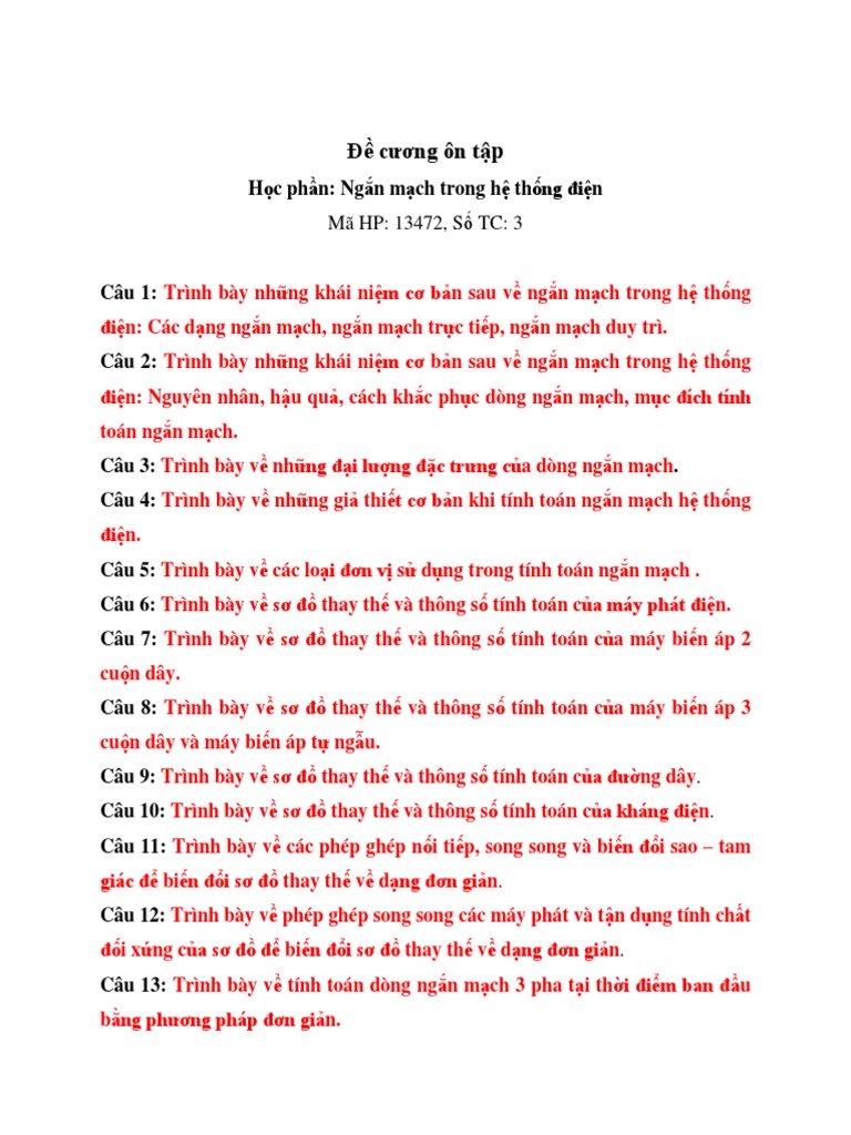 E Cuong On Tap Ngan Mach k60 | PDF