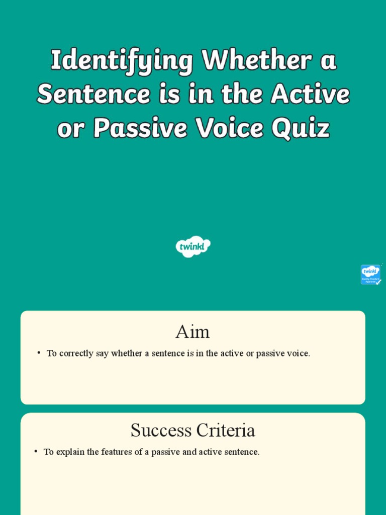 T Au t2 e 847 Active and Passive Voice Powerpoint - Ver - 3 | Download ...