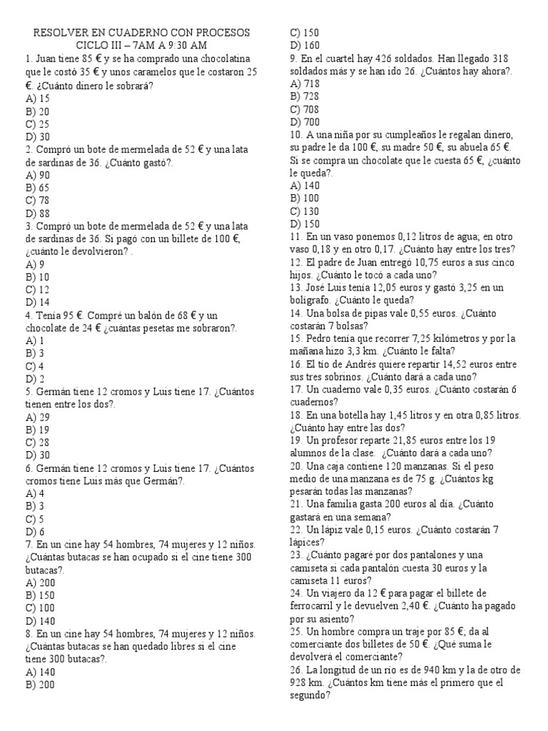 Prueba Saber 5 | PDF
