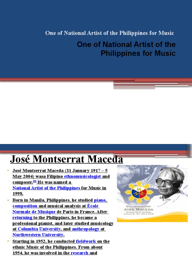 José Maceda: Pioneer of Filipino Music | PDF | Sound | Entertainment