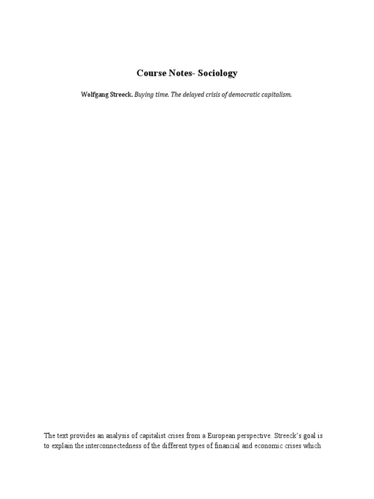 Wolfgang Streeck Buying Time | PDF | Austerity | Inflation