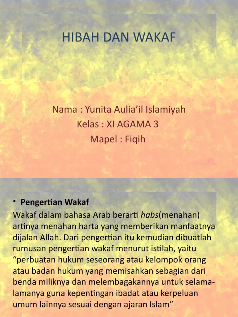 Perbedaan Wakaf dan Hibah dalam Islam | PDF | Politik