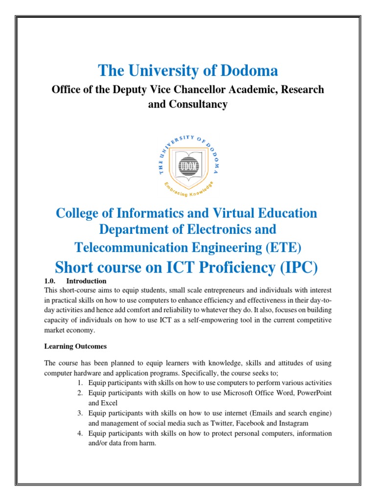 Udom Workshop Word Excel | PDF | Educational Technology | Information Technology