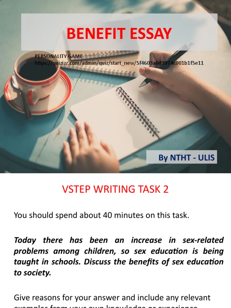 Benefit Essay By Ntht Ulis Pdf Sex Education Human Sexuality