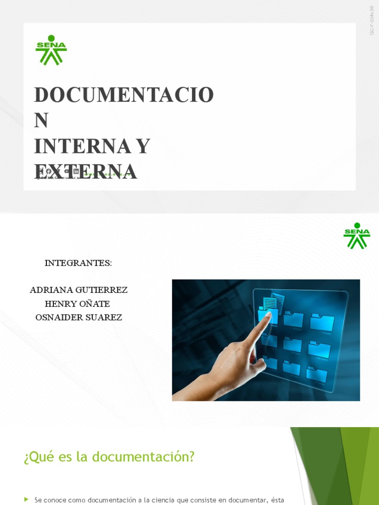 Documentacio N Interna Y Externa | PDF | Ciencias de la Información