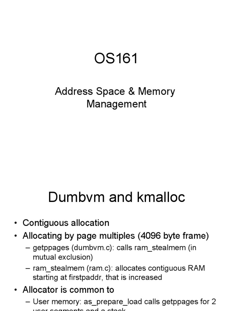 Os168 Memory | PDF | Pointer (Computer Programming) | Operating System Technology