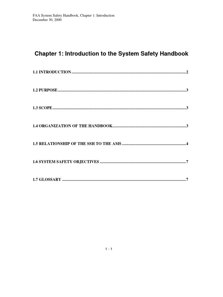 FAA - System Safety Handbook | PDF | Risk Management | Risk