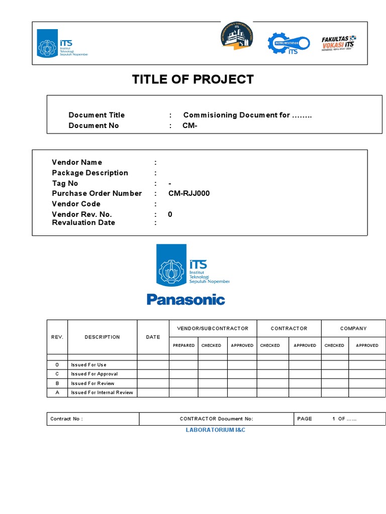Commissioning Template Rev | PDF | Personal Protective Equipment | Safety