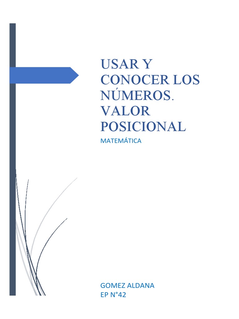 Planificacion Numeracion y Valor Posicional | PDF | Codificaciones ...
