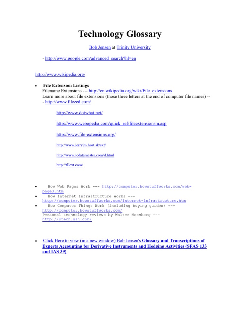 Technology Glossary 0001 | PDF | Digital Technology | Computer Engineering