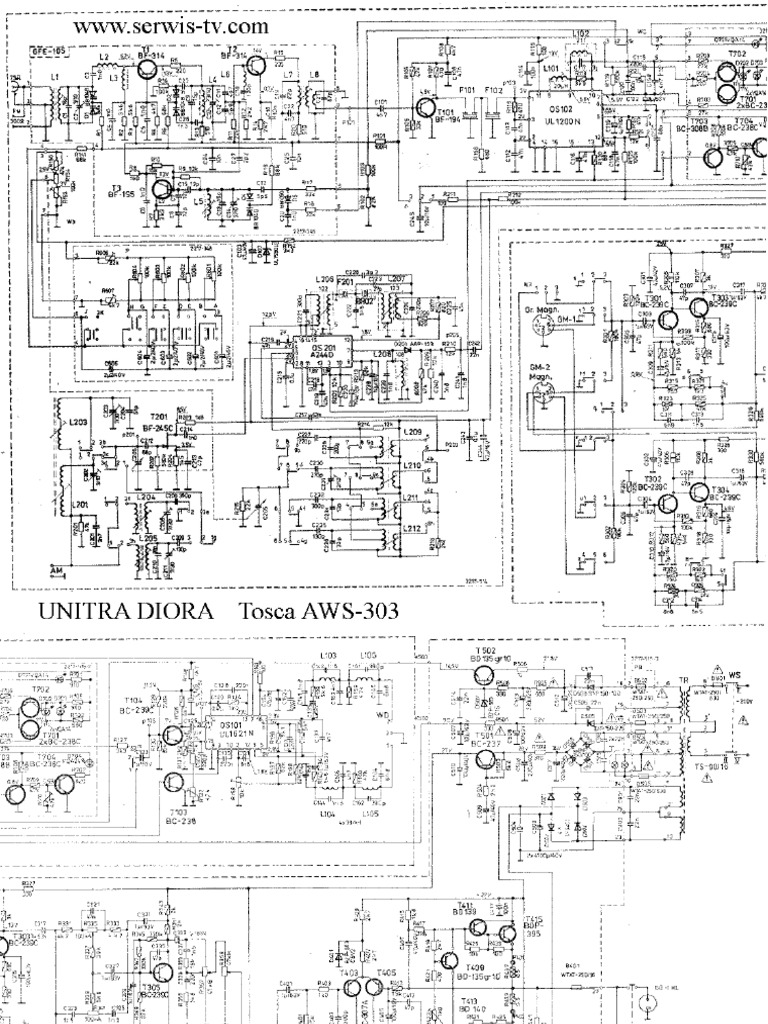 Unitra Tosca Aws 303 Schematic | PDF