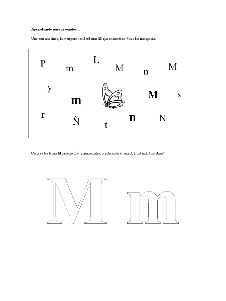 Tarea Letra M | PDF