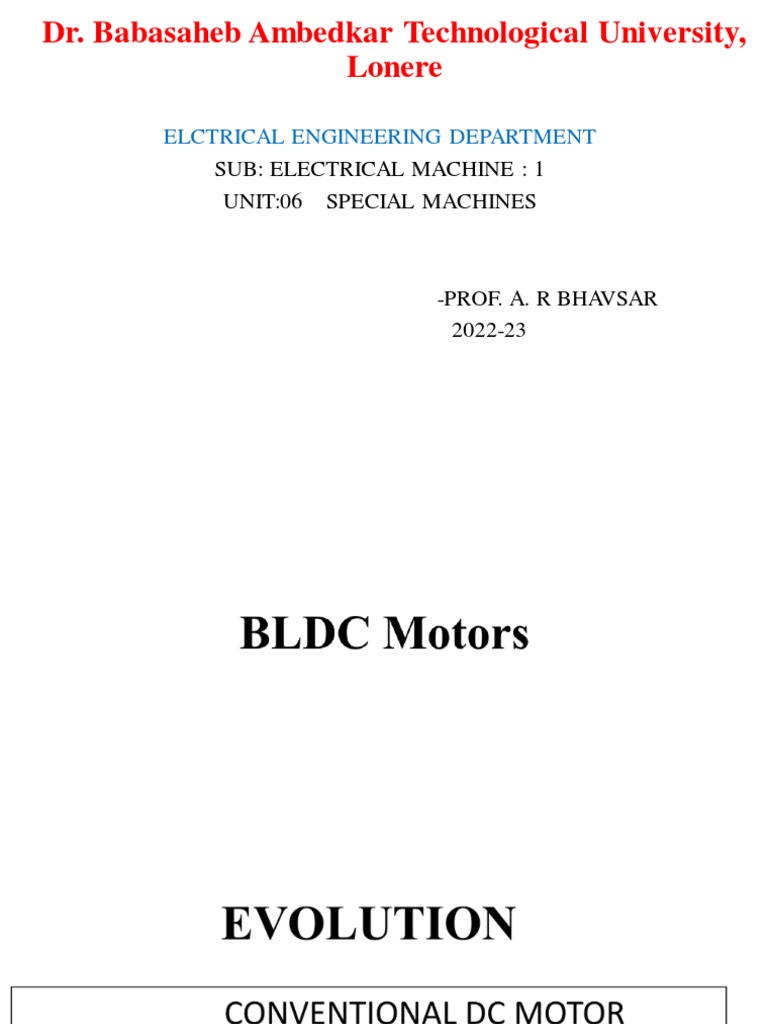Dr. Babasaheb Ambedkar Technological University, Lonere: Elctrical ...