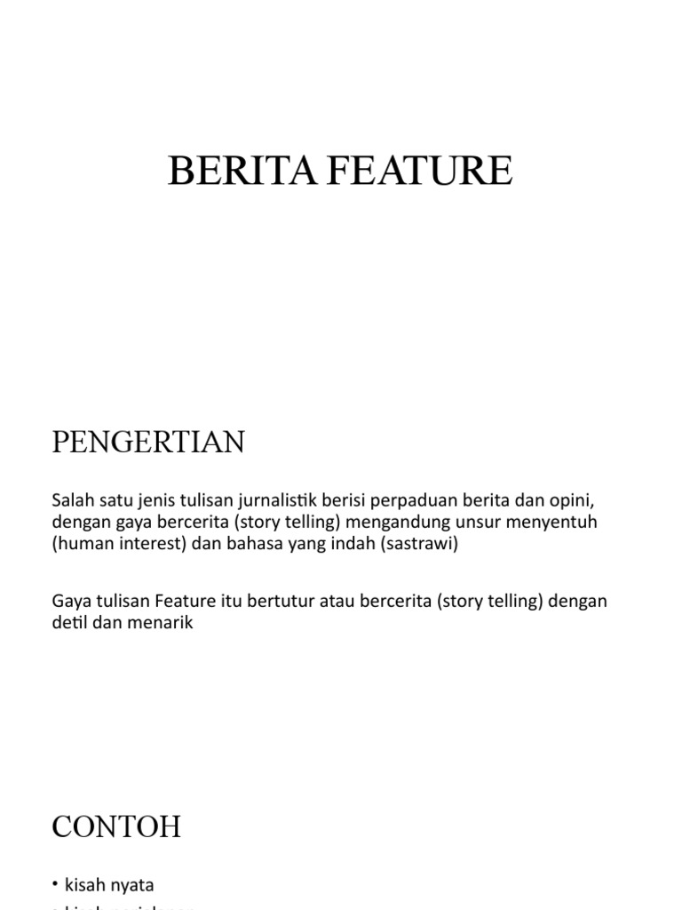 Berita Feature | PDF
