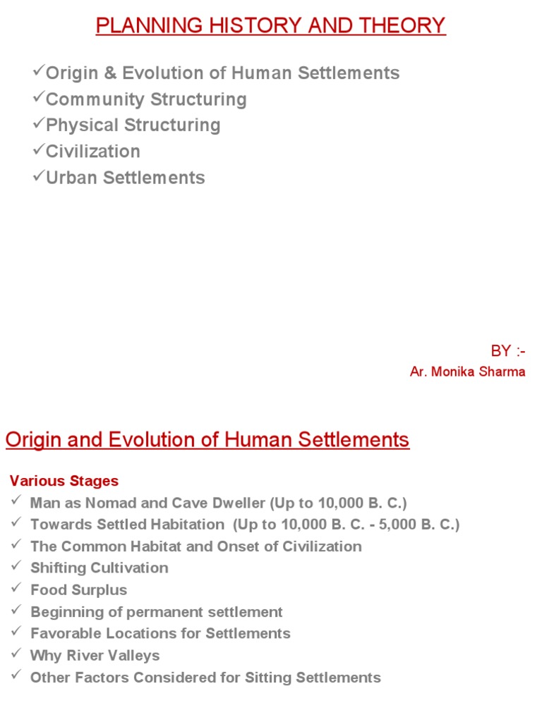 Evolution of Human Settlements | PDF | Human | Agriculture