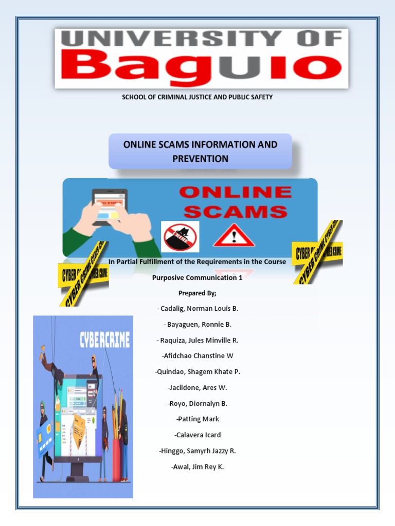 Manuscript Online Scams Information and Prevention | PDF | Cybercrime ...