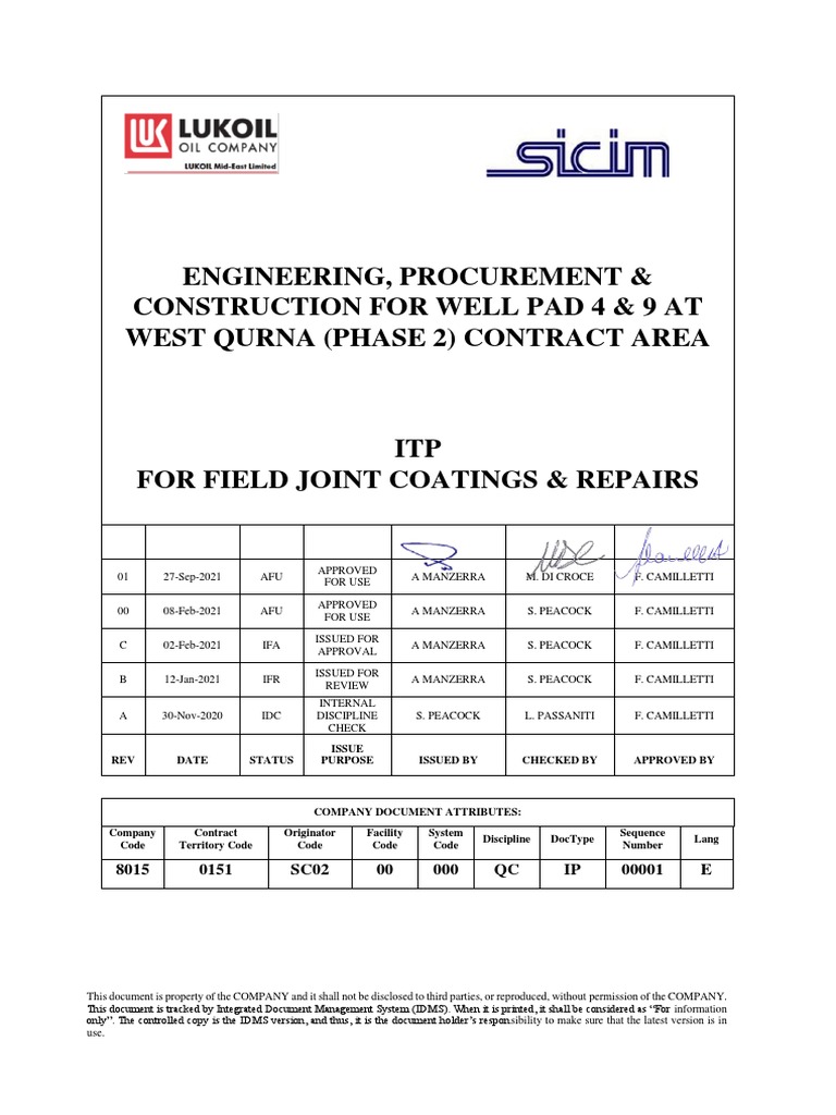 Engineering, Procurement & Construction For Well Pad 4 & 9 at West ...