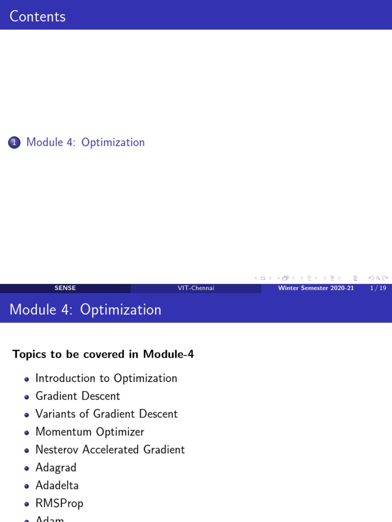 4.1 - EDA Lecture Module 4 Vetri Sir New | PDF | Mathematical Optimization | Applied Mathematics