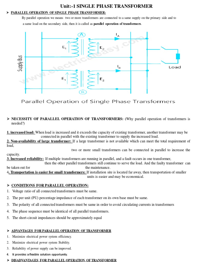 Single Phase Transformer | PDF | Transformer | Inductor