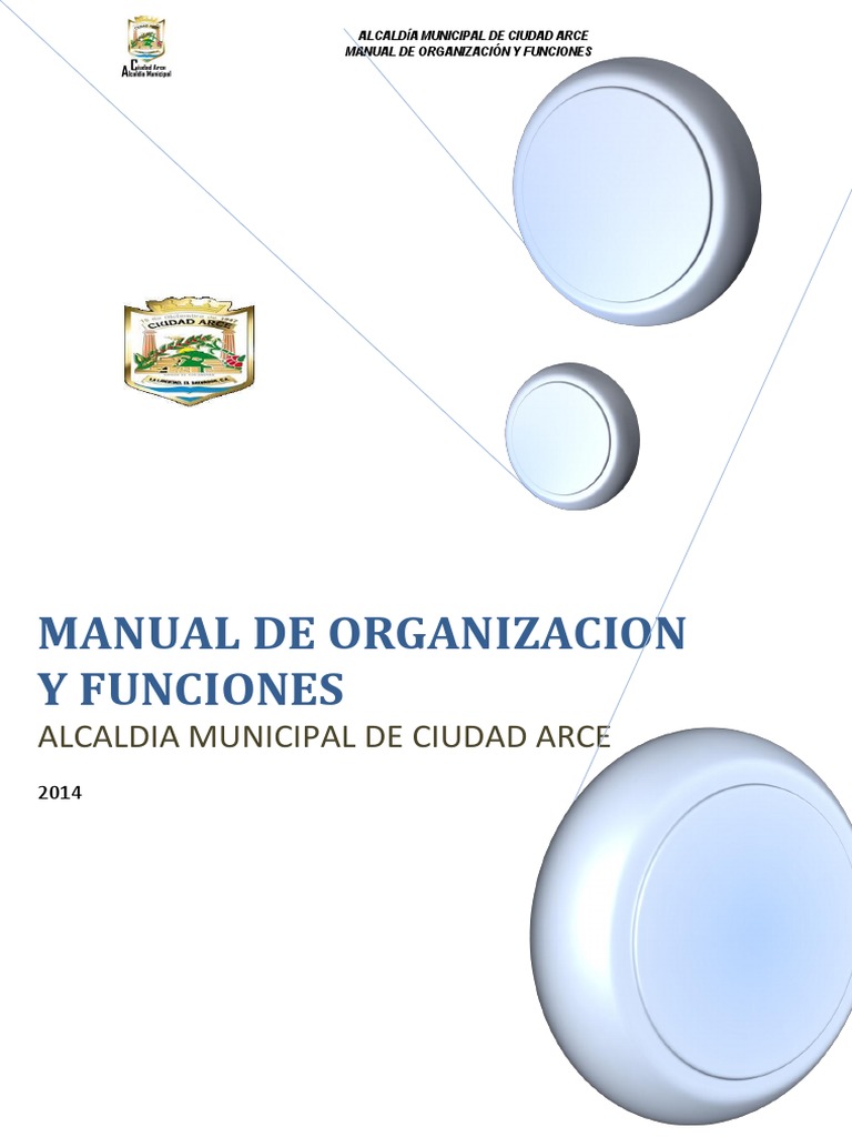Manual de Organizacion Y Funciones: Alcaldia Municipal de Ciudad Arce | Descargar gratis PDF ...